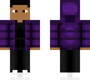 Dark purple puffer jacket | Minecraft Skin