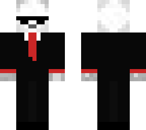 Snow Fox Skin Wearing a Suit (men in black style) | Minecraft Skin