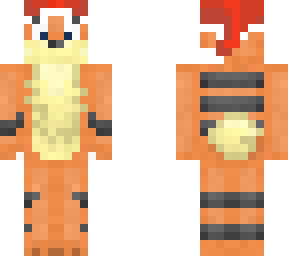 Xmas Growlithe | Minecraft Skin