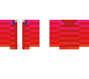Red Gradient Puffer Jacket | Minecraft Skin