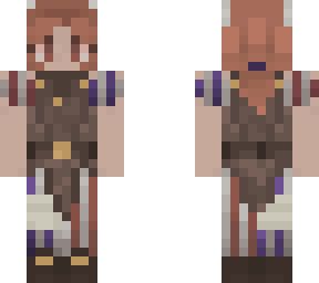 Flower & long hair | Minecraft Skin