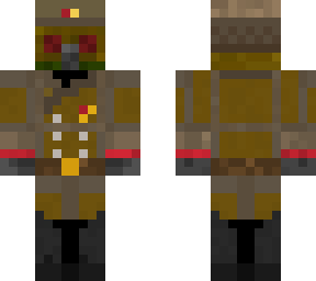 Soviet w/ Gas Mask | Minecraft Skin