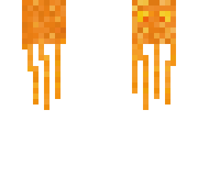 Minecraft Blaze Head Pixel Art