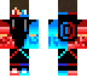 fire and water boy | Minecraft Skins