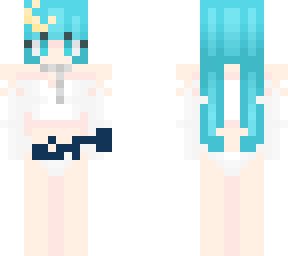 miku bathing suit:) | Minecraft Skin