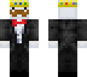 Pringle can man with crown | Minecraft Skin
