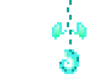 Teal Rainwing wings (base) | Minecraft Skin