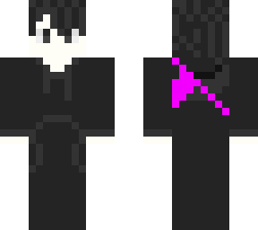 Dark Otaku with Pink Scythe | Minecraft Skin