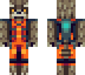 rocket raccoon | Minecraft Skins