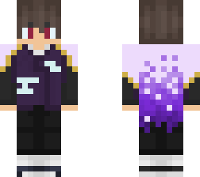 demon slayer oc 7 white cape | Minecraft Skin