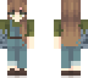 Flo with the prosthetic arm | Minecraft Skin