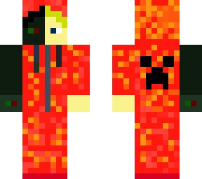 bionic fire creeper 3.0 | Minecraft Skin