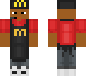 Black Mc Donalds worker | Minecraft Skin