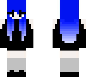 Blue hair gradient | Minecraft Skin