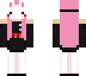 dark bunny girl | Minecraft Skin