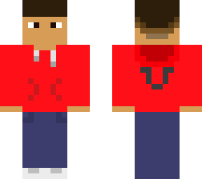 Edgar foo with truey jacket, PLUS, 501s, and air forces | Minecraft Skin