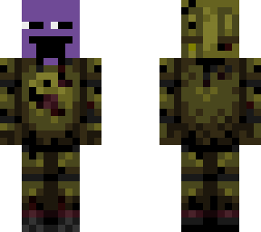 Purple guy inside springtrap | Minecraft Skin