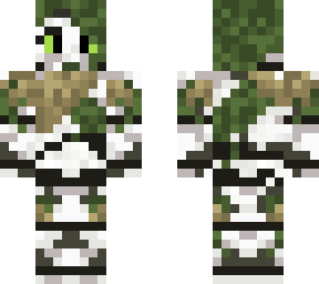 Green Eye Birch Dryad | Minecraft Skin