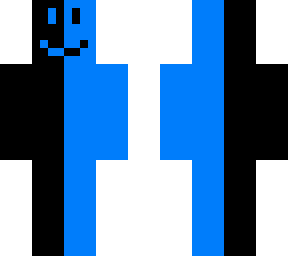 Happy Little Black and Blue Dude | Minecraft Skin