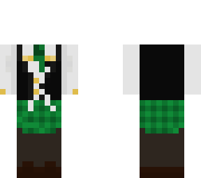 Hogwarts Slytherin Unifrom | Minecraft Skin