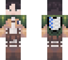 Levi Ackerman Survey Corps | Minecraft Skin
