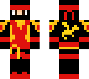 Ninja Dragon Rojo | Minecraft Skin