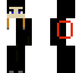 Omar skin Black and white | Minecraft Skin