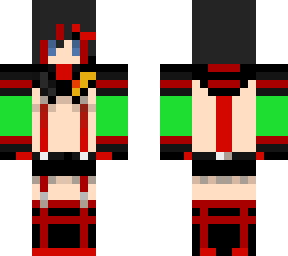 Ryuko Matoi normal | Minecraft Skin