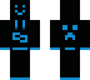 Blue Creeper Face | Minecraft Skin