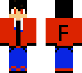 Fafa Red Blue Skin | Minecraft Skin