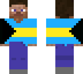 Steve Bahamas Flag | Minecraft Skin