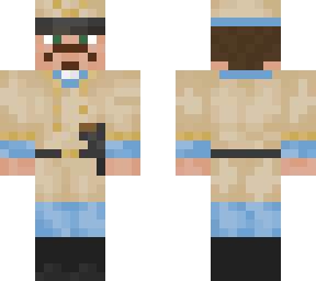 C1 officer with a goatee | Minecraft Skin