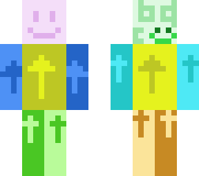 color coded blank =) | Minecraft Skin