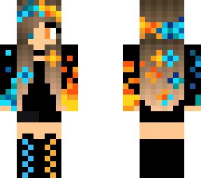 fire and ice | Minecraft Skins