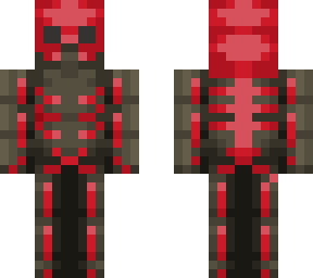 Red Skeleton | Minecraft Skin