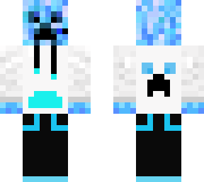 bleu creeper gamer | Minecraft Skin
