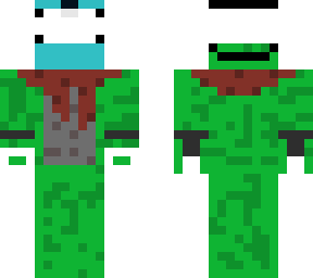 GORILLA IS GREEN WITH SUN HAT MASK AND SCARF DERPY but with vr headset ...