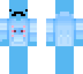 Monx Aqua axelotl | Minecraft Skin