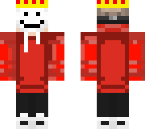 red dream with crown | Minecraft Skin