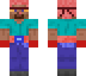 Red hand steve | Minecraft Skin