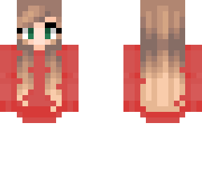 Red Hoodie Girl | Minecraft Skin