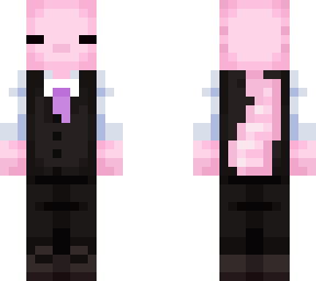 axolotl in a suit | Minecraft Skins