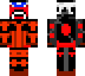 samurai blindfolded cool red armor | Minecraft Skins