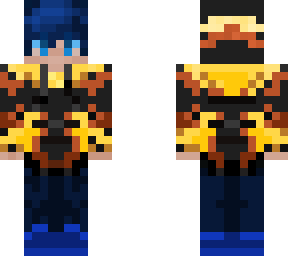 dJmMcb gold armor trim | Minecraft Skin