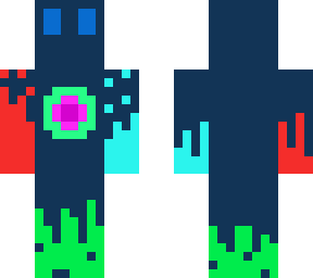 Wisp of Fire-Ice and Toxic | Minecraft Skin