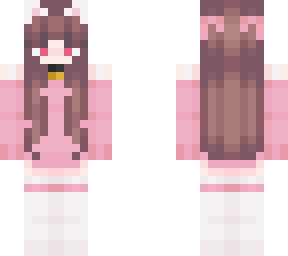 Pink Cat girl | Minecraft Skin
