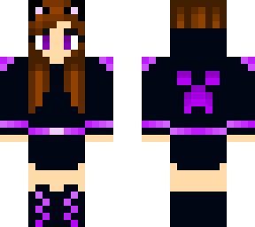 cute purple girl skins | Minecraft Skins