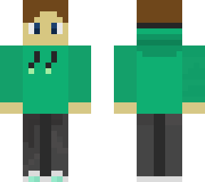 green sweatshirt | Minecraft Skin
