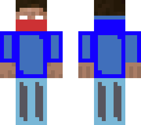 Herobrine with a mask and a hoodie | Minecraft Skin