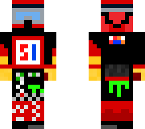 kask kacperskiego czerwony | Minecraft Skin